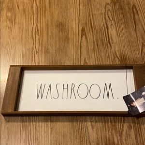 Rae Dunn | Wall Decor | Rae Dunn Washroom Wood Farmhouse Sign Nwt Cute ...